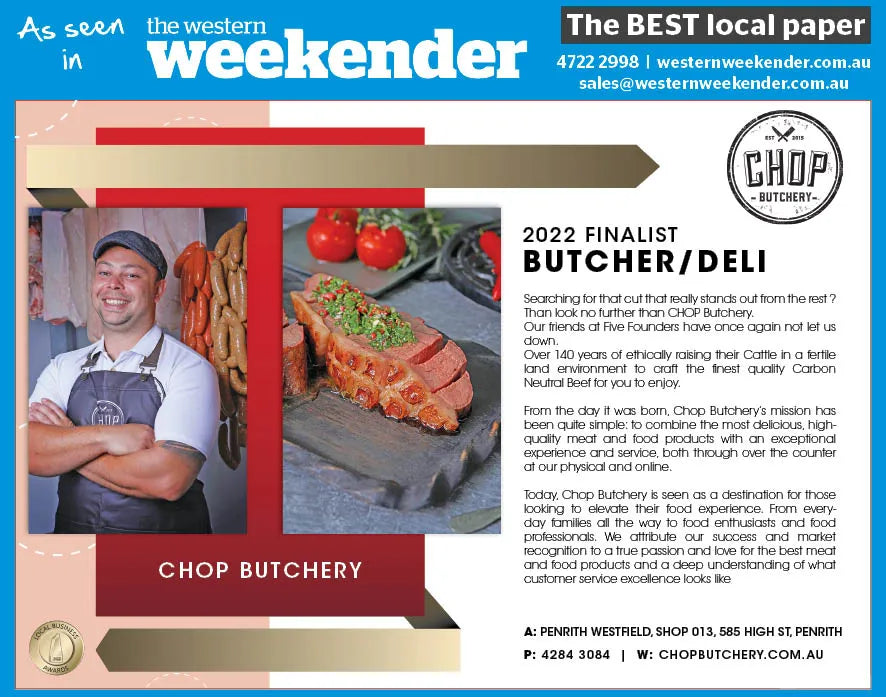 CHOP Butchery Featured on The Western Weekender - October 21, 2022 ...