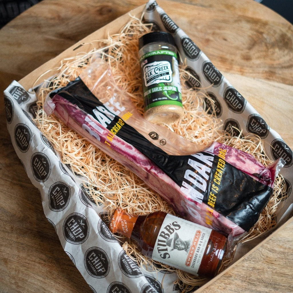 Gift Pack 1 – Tomahawk Steak + Meat Rub + Sauce – Chop Butchery