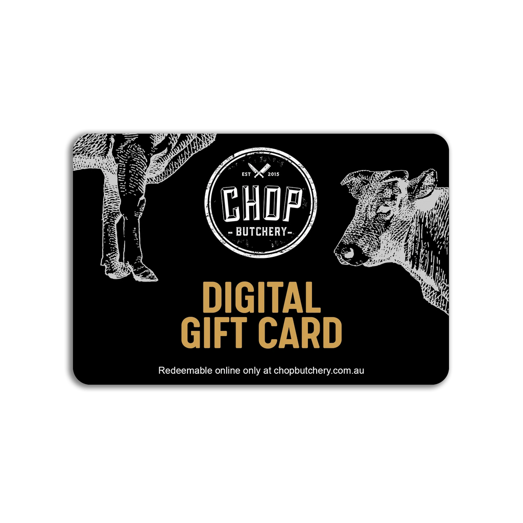 Buy Chop Butchery Gift Cards Online | Perfect for Food Lovers